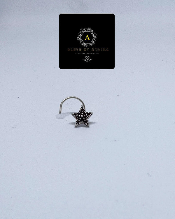 Silver 925 Star Nose Pin – BlingbyAnvika