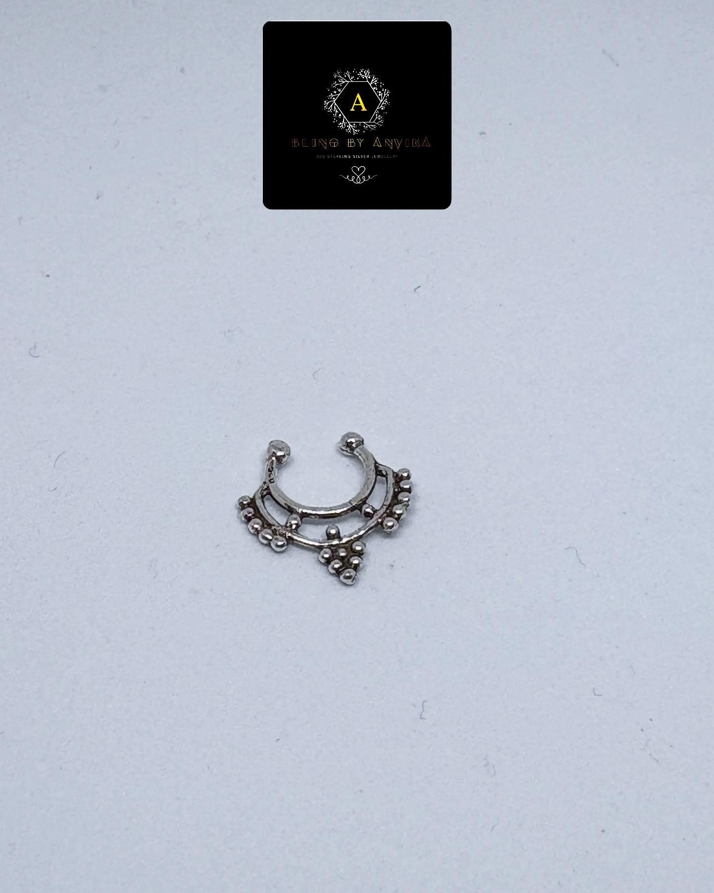 Silver 925 Septum Nose Ring – BlingbyAnvika
